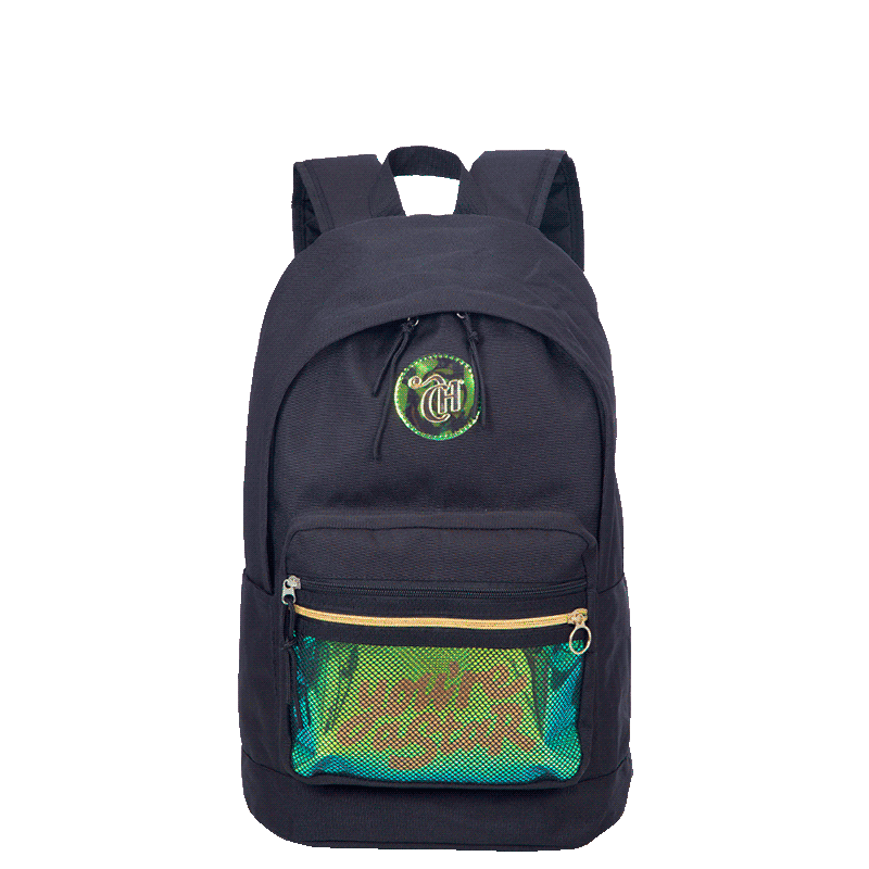 Mochila Grande Capricho Candy - Preto